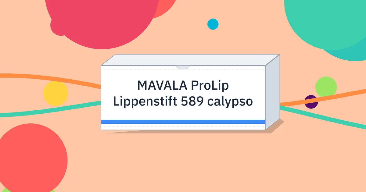 Symbolbild: Packung mit der Aufschrift MAVALA ProLip Lippenstift 589 calypso (PZN 14437930) – Verfügbarkeit und Bezug in Apotheken in Frankfurt am Main