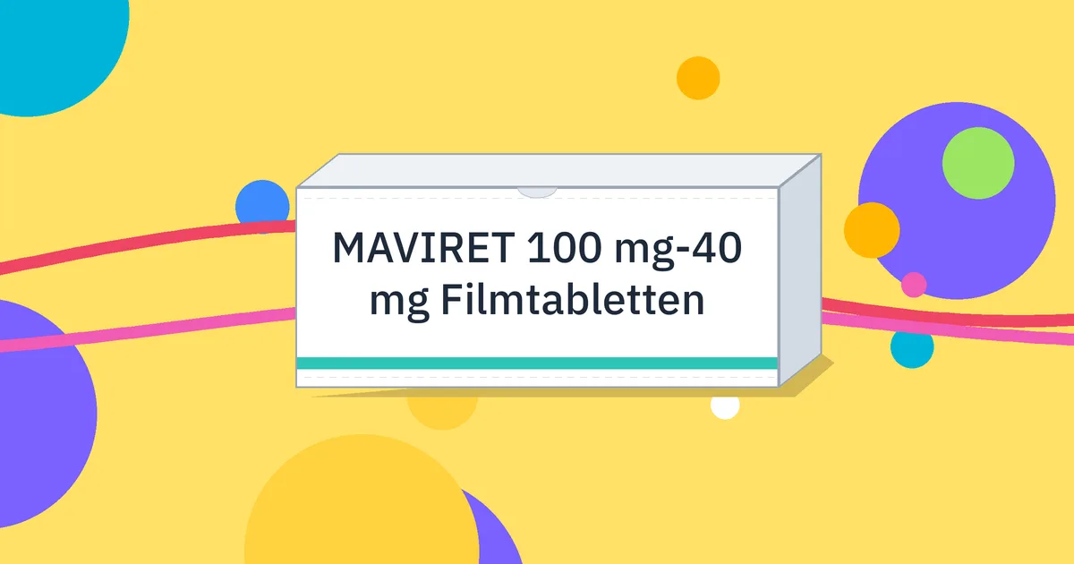 Symbolbild: Packung mit der Aufschrift MAVIRET 100 mg-40 mg Filmtabletten (PZN 19428812) – Verfügbarkeit und Bezug in Apotheken in Frankfurt am Main