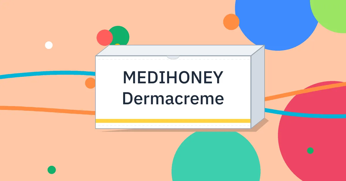 Symbolbild: Packung mit der Aufschrift MEDIHONEY Dermacreme (PZN 05994821) – Verfügbarkeit und Bezug in Apotheken in Frankfurt am Main