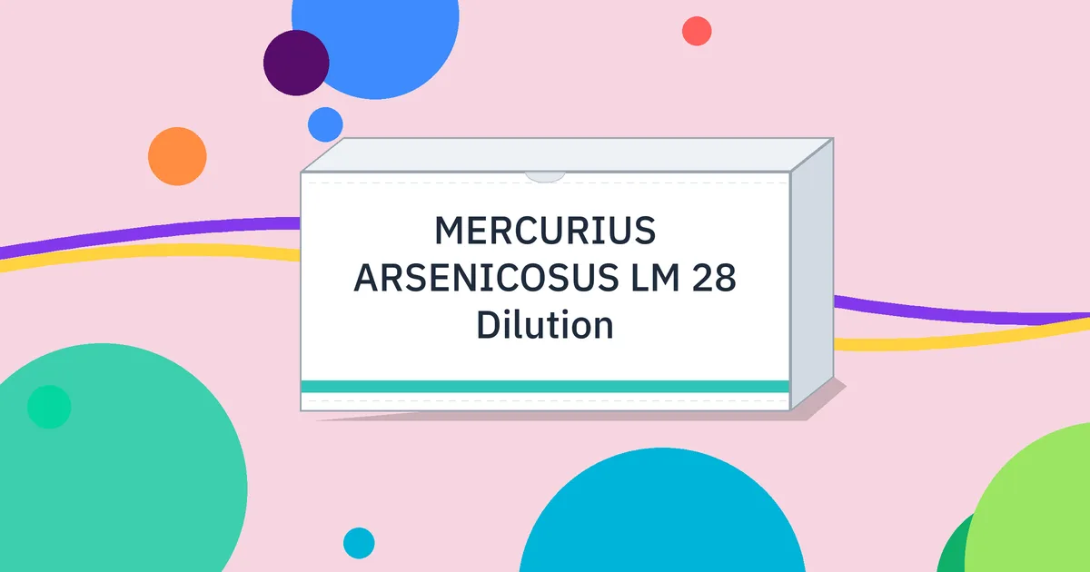 Symbolbild: Packung mit der Aufschrift MERCURIUS ARSENICOSUS LM 28 Dilution (PZN 13606253) – Verfügbarkeit und Bezug in Apotheken in Frankfurt am Main