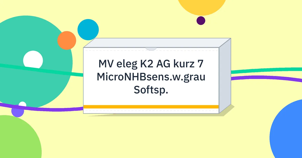 Symbolbild: Packung mit der Aufschrift MV eleg K2 AG kurz 7 MicroNHBsens.w.grau Softsp. (PZN 18927453) – Verfügbarkeit und Bezug in Apotheken in Frankfurt am Main
