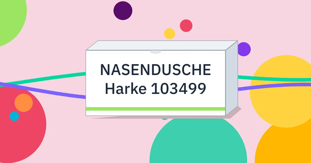 Symbolbild: Packung mit der Aufschrift NASENDUSCHE Harke 103499 (PZN 04596596) – Verfügbarkeit und Bezug in Apotheken in Frankfurt am Main