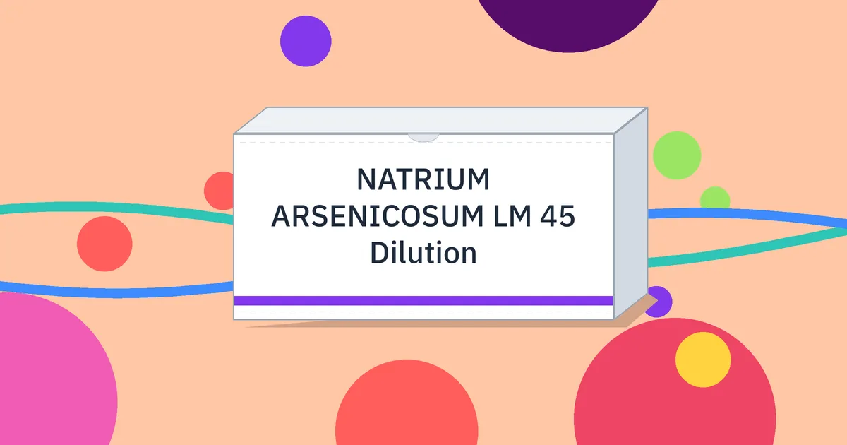 Symbolbild: Packung mit der Aufschrift NATRIUM ARSENICOSUM LM 45 Dilution (PZN 12959558) – Verfügbarkeit und Bezug in Apotheken in Frankfurt am Main