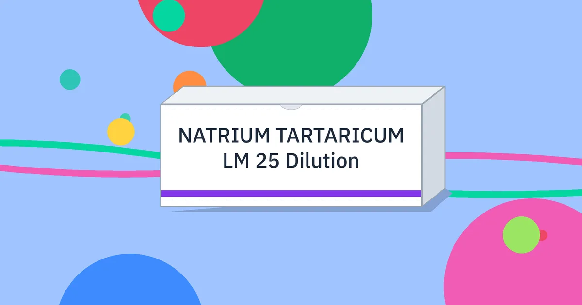 Symbolbild: Packung mit der Aufschrift NATRIUM TARTARICUM LM 25 Dilution (PZN 12967842) – Verfügbarkeit und Bezug in Apotheken in Frankfurt am Main