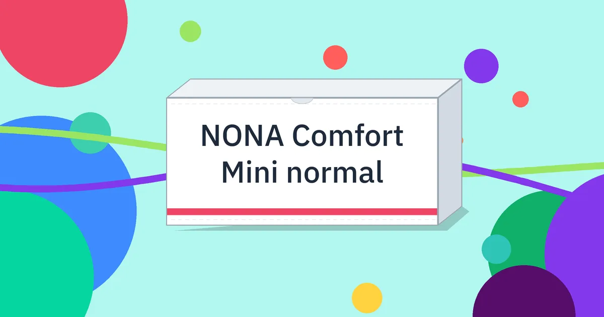 Symbolbild: Packung mit der Aufschrift NONA Comfort Mini normal (PZN 12538236) – Verfügbarkeit und Bezug in Apotheken in Frankfurt am Main