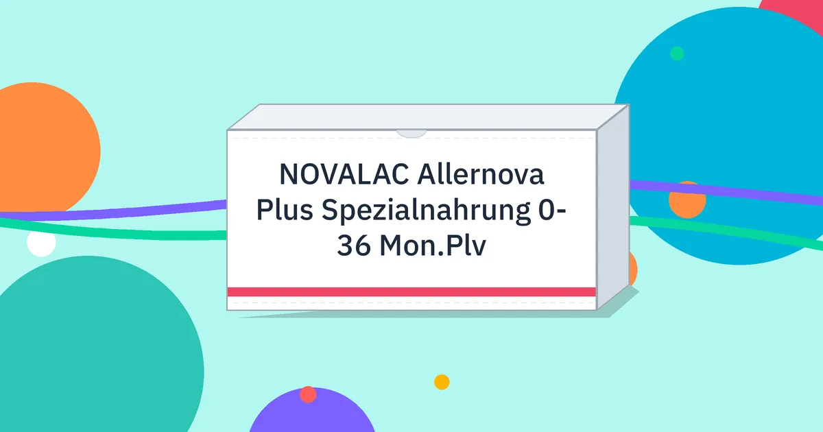 Symbolbild: Packung mit der Aufschrift NOVALAC Allernova Plus Spezialnahrung 0-36 Mon.Plv (PZN 19942779) – Verfügbarkeit und Bezug in Apotheken in Frankfurt am Main