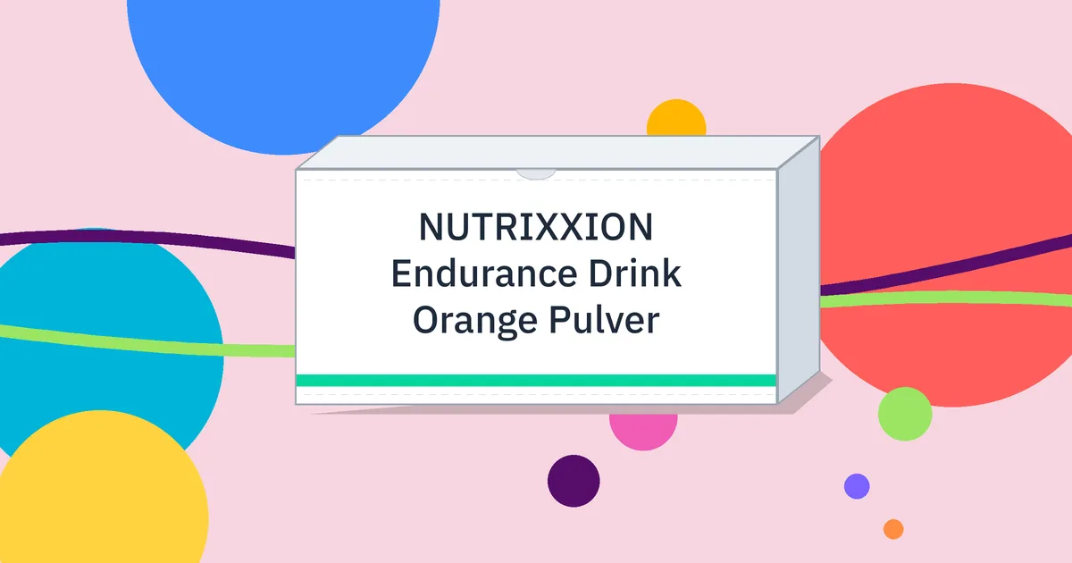 Symbolbild: Packung mit der Aufschrift NUTRIXXION Endurance Drink Orange Pulver (PZN 14213053) – Verfügbarkeit und Bezug in Apotheken in Frankfurt am Main