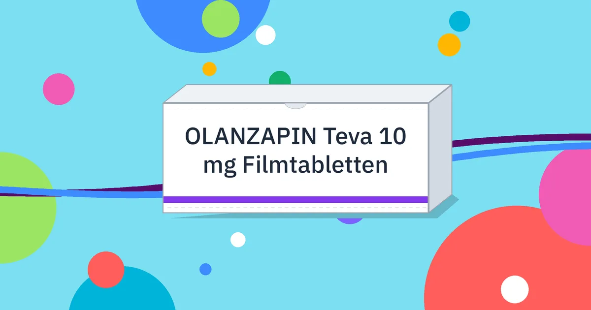 Symbolbild: Packung mit der Aufschrift OLANZAPIN Teva 10 mg Filmtabletten (PZN 19978694) – Verfügbarkeit und Bezug in Apotheken in Frankfurt am Main