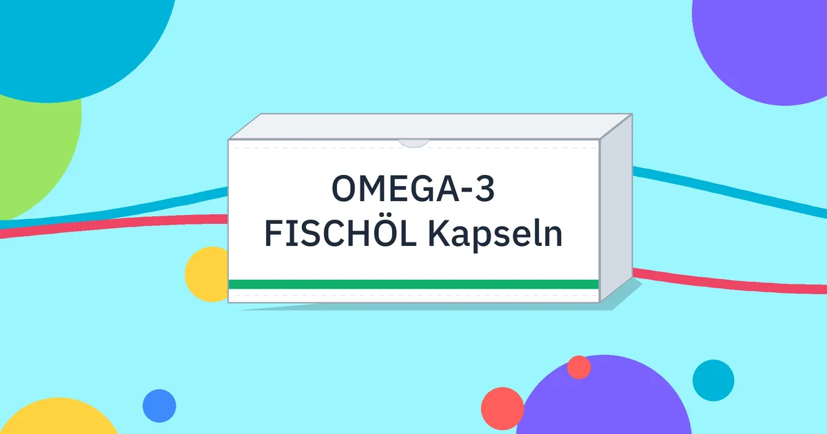 Symbolbild: Packung mit der Aufschrift OMEGA-3 FISCHÖL Kapseln (PZN 01469549) – Verfügbarkeit und Bezug in Apotheken in Frankfurt am Main