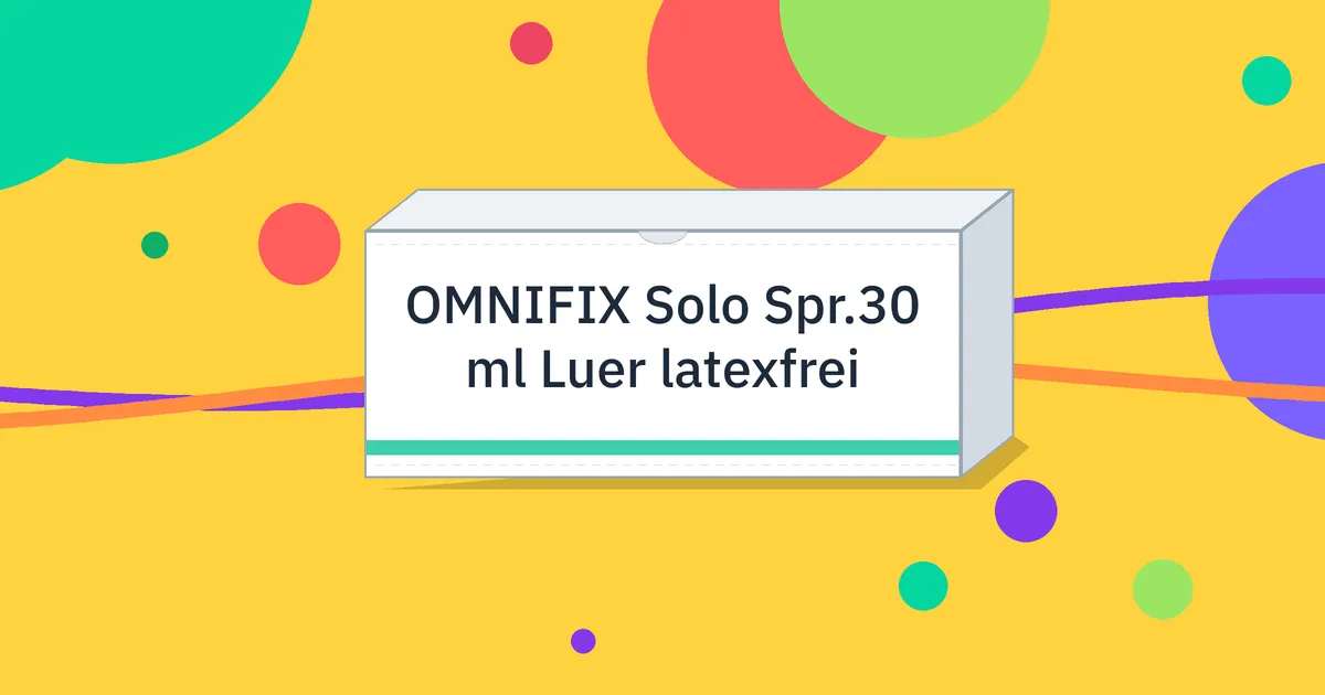 Symbolbild: Packung mit der Aufschrift OMNIFIX Solo Spr.30 ml Luer latexfrei (PZN 15746277) – Verfügbarkeit und Bezug in Apotheken in Frankfurt am Main
