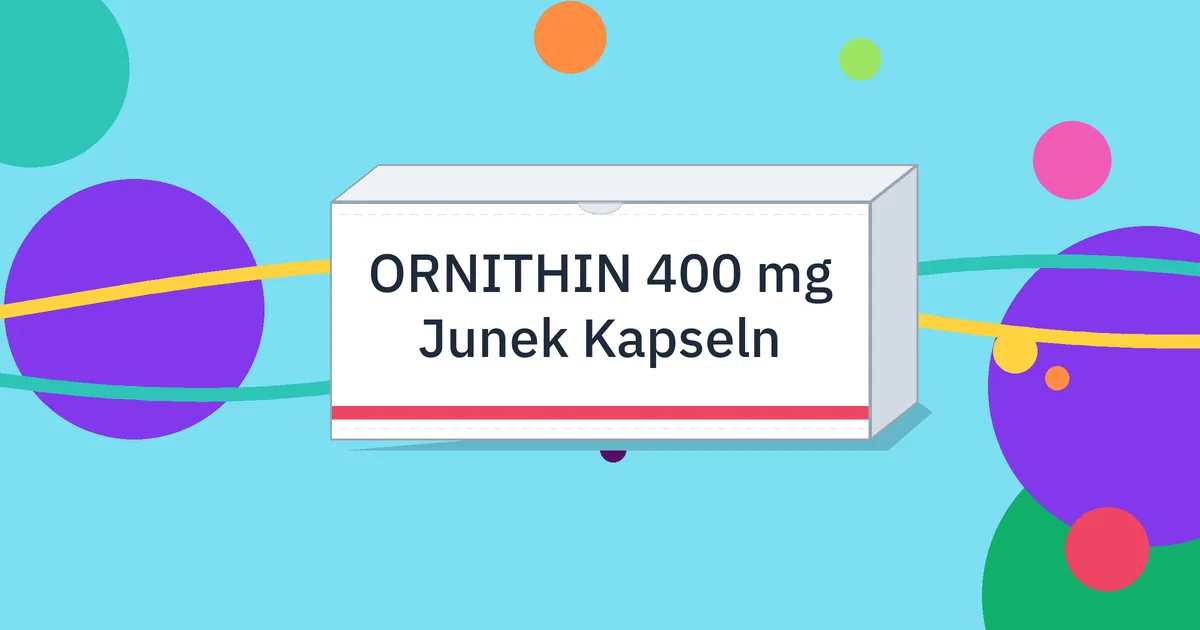 Symbolbild: Packung mit der Aufschrift ORNITHIN 400 mg Junek Kapseln (PZN 00135042) – Verfügbarkeit und Bezug in Apotheken in Frankfurt am Main