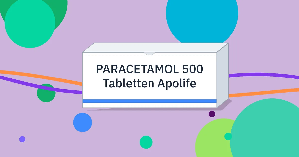 Symbolbild: Packung mit der Aufschrift PARACETAMOL 500 Tabletten Apolife (PZN 13720523) – Verfügbarkeit und Bezug in Apotheken in Frankfurt am Main