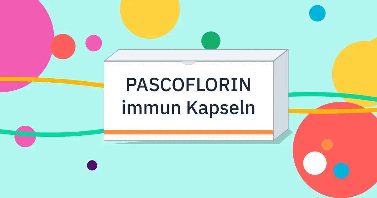 Symbolbild: Packung mit der Aufschrift PASCOFLORIN immun Kapseln (PZN 15194702) – Verfügbarkeit und Bezug in Apotheken in Frankfurt am Main