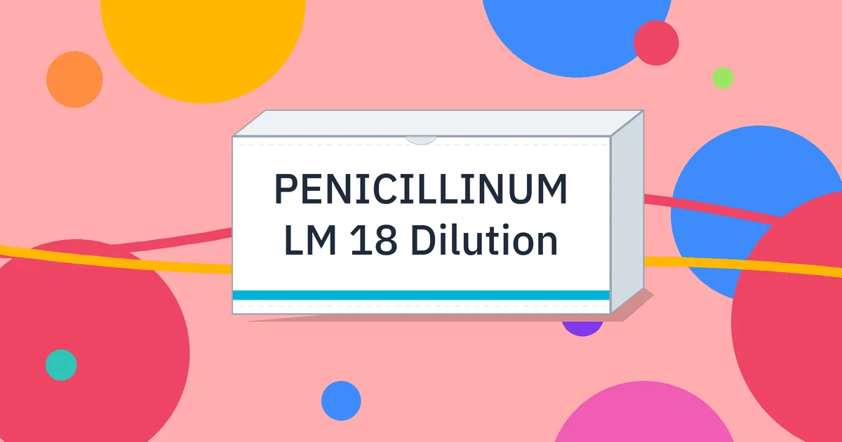 Symbolbild: Packung mit der Aufschrift PENICILLINUM LM 18 Dilution (PZN 12977303) – Verfügbarkeit und Bezug in Apotheken in Frankfurt am Main