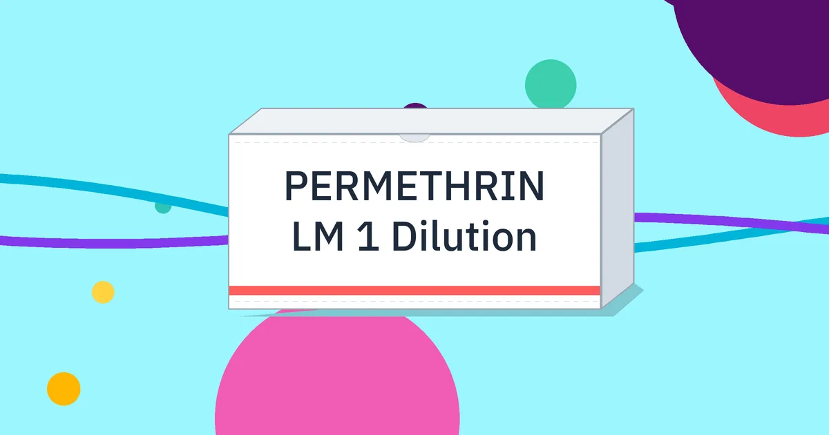 Symbolbild: Packung mit der Aufschrift PERMETHRIN LM 1 Dilution (PZN 13635415) – Verfügbarkeit und Bezug in Apotheken in Frankfurt am Main