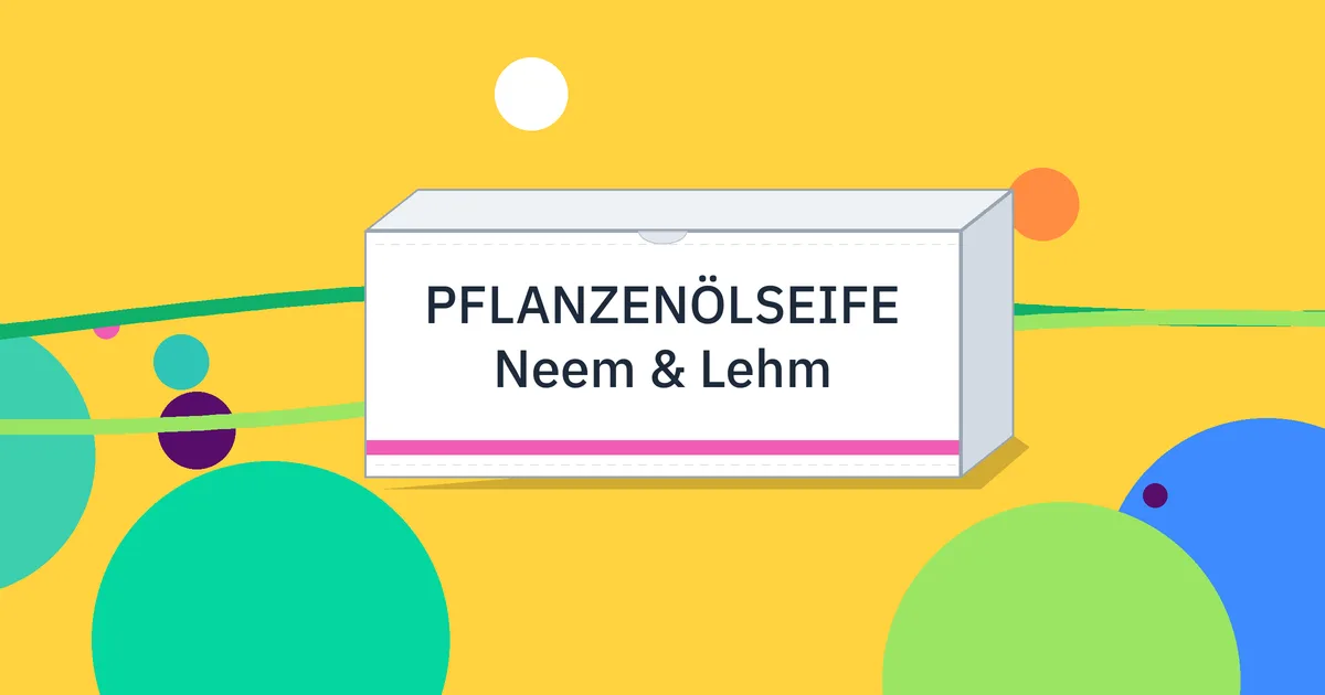 Symbolbild: Packung mit der Aufschrift PFLANZENÖLSEIFE Neem & Lehm (PZN 09120898) – Verfügbarkeit und Bezug in Apotheken in Frankfurt am Main