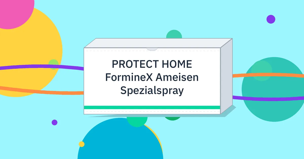 Symbolbild: Packung mit der Aufschrift PROTECT HOME FormineX Ameisen Spezialspray (PZN 13753600) – Verfügbarkeit und Bezug in Apotheken in Frankfurt am Main
