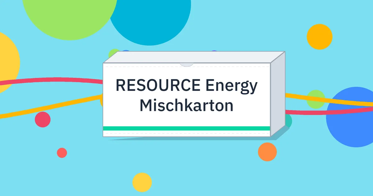 Symbolbild: Packung mit der Aufschrift RESOURCE Energy Mischkarton (PZN 19455950) – Verfügbarkeit und Bezug in Apotheken in Frankfurt am Main