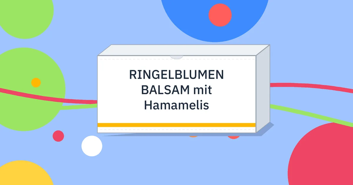 Symbolbild: Packung mit der Aufschrift RINGELBLUMEN BALSAM mit Hamamelis (PZN 11026505) – Verfügbarkeit und Bezug in Apotheken in Frankfurt am Main