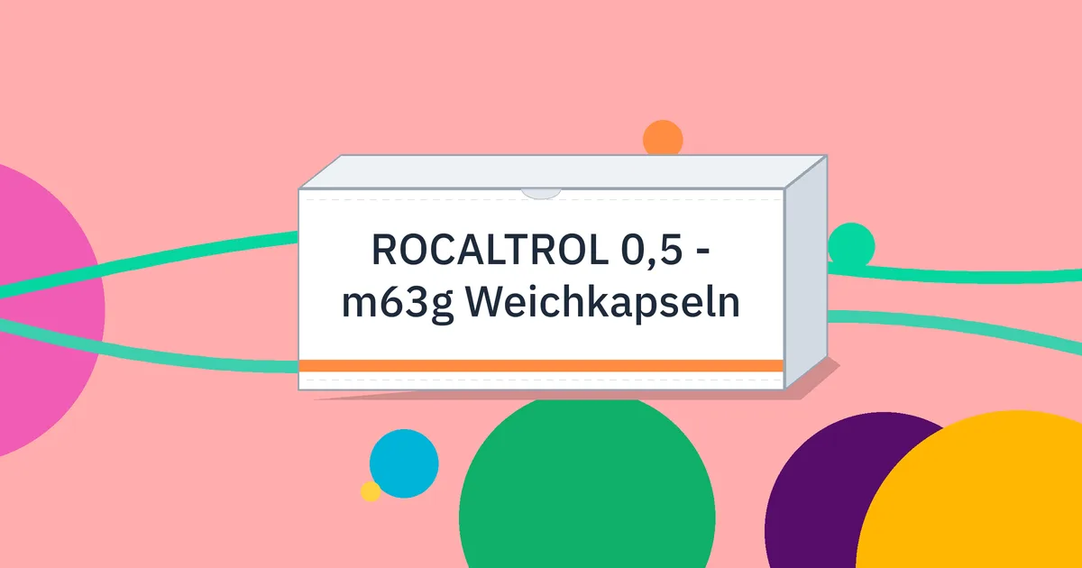Symbolbild: Packung mit der Aufschrift ROCALTROL 0,5 -m63g Weichkapseln (PZN 04964172) – Verfügbarkeit und Bezug in Apotheken in Frankfurt am Main