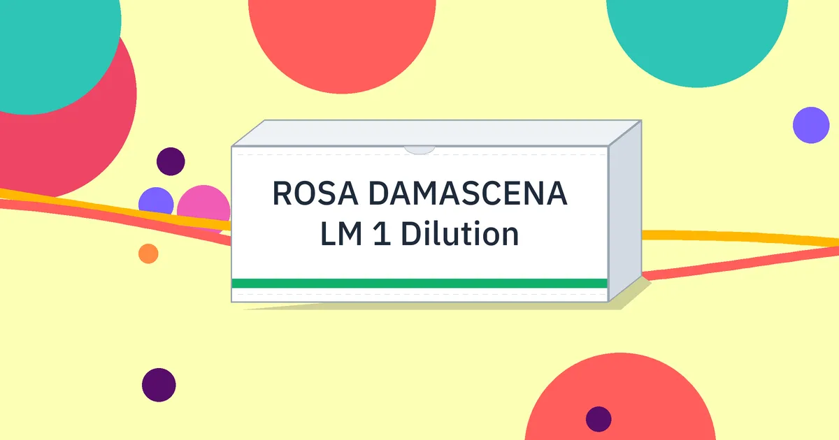 Symbolbild: Packung mit der Aufschrift ROSA DAMASCENA LM 1 Dilution (PZN 13056137) – Verfügbarkeit und Bezug in Apotheken in Frankfurt am Main