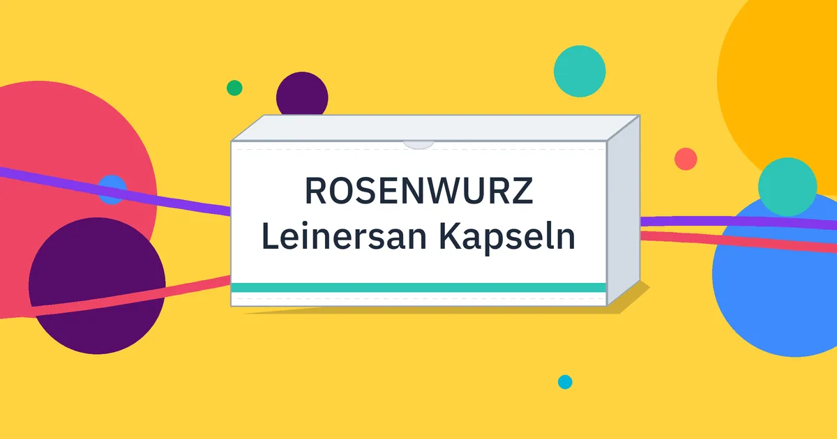 Symbolbild: Packung mit der Aufschrift ROSENWURZ Leinersan Kapseln (PZN 19765165) – Verfügbarkeit und Bezug in Apotheken in Frankfurt am Main