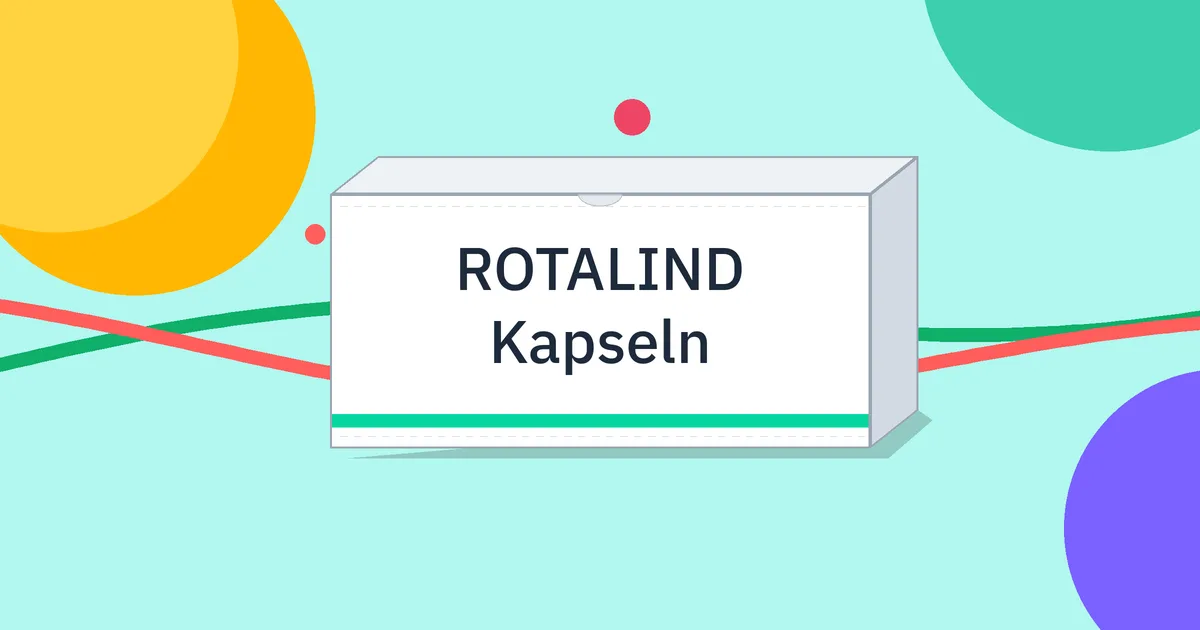Symbolbild: Packung mit der Aufschrift ROTALIND Kapseln (PZN 17880005) – Verfügbarkeit und Bezug in Apotheken in Frankfurt am Main
