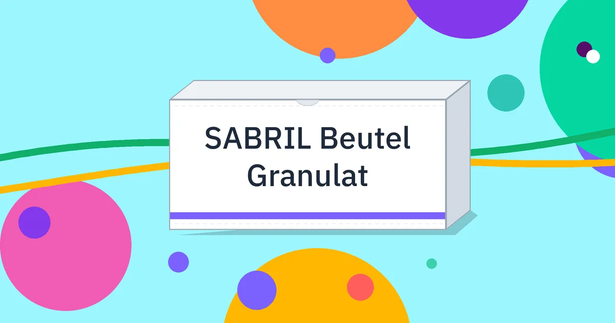 Symbolbild: Packung mit der Aufschrift SABRIL Beutel Granulat (PZN 03993622) – Verfügbarkeit und Bezug in Apotheken in Frankfurt am Main