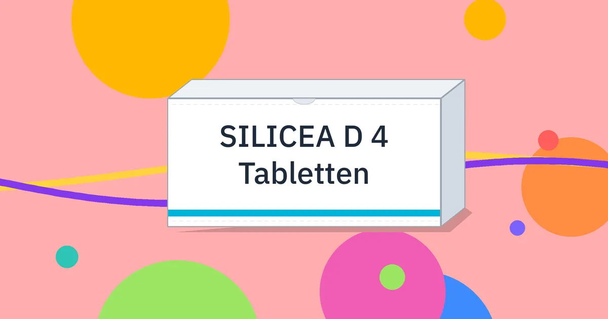 Symbolbild: Packung mit der Aufschrift SILICEA D 4 Tabletten (PZN 01785598) – Verfügbarkeit und Bezug in Apotheken in Frankfurt am Main