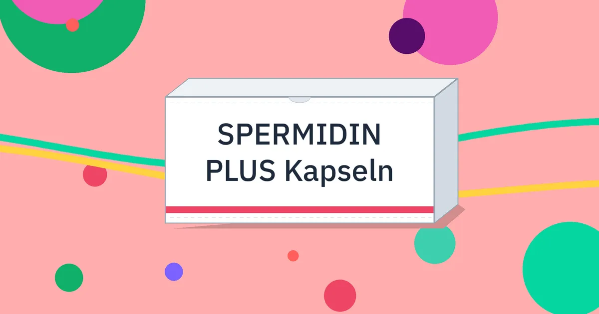 Symbolbild: Packung mit der Aufschrift SPERMIDIN PLUS Kapseln (PZN 18267554) – Verfügbarkeit und Bezug in Apotheken in Frankfurt am Main