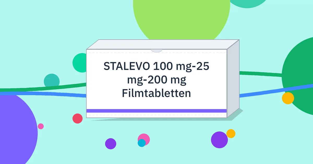 Symbolbild: Packung mit der Aufschrift STALEVO 100 mg-25 mg-200 mg Filmtabletten (PZN 06468974) – Verfügbarkeit und Bezug in Apotheken in Frankfurt am Main