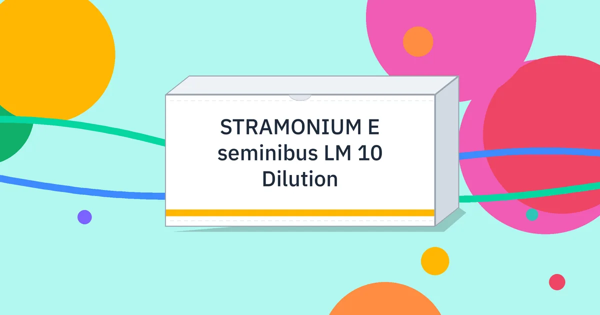 Symbolbild: Packung mit der Aufschrift STRAMONIUM E seminibus LM 10 Dilution (PZN 13202225) – Verfügbarkeit und Bezug in Apotheken in Frankfurt am Main
