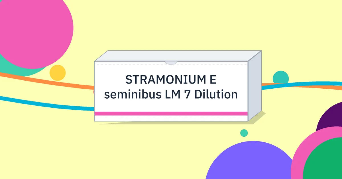 Symbolbild: Packung mit der Aufschrift STRAMONIUM E seminibus LM 7 Dilution (PZN 13202188) – Verfügbarkeit und Bezug in Apotheken in Frankfurt am Main