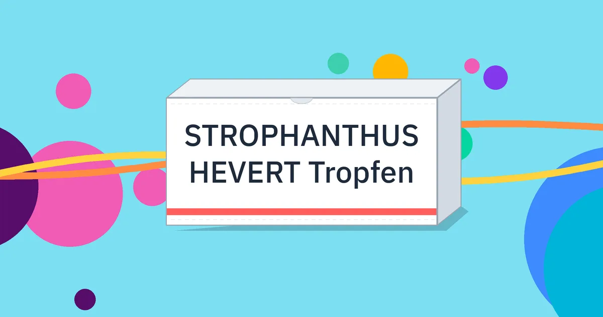 Symbolbild: Packung mit der Aufschrift STROPHANTHUS HEVERT Tropfen (PZN 02767585) – Verfügbarkeit und Bezug in Apotheken in Frankfurt am Main