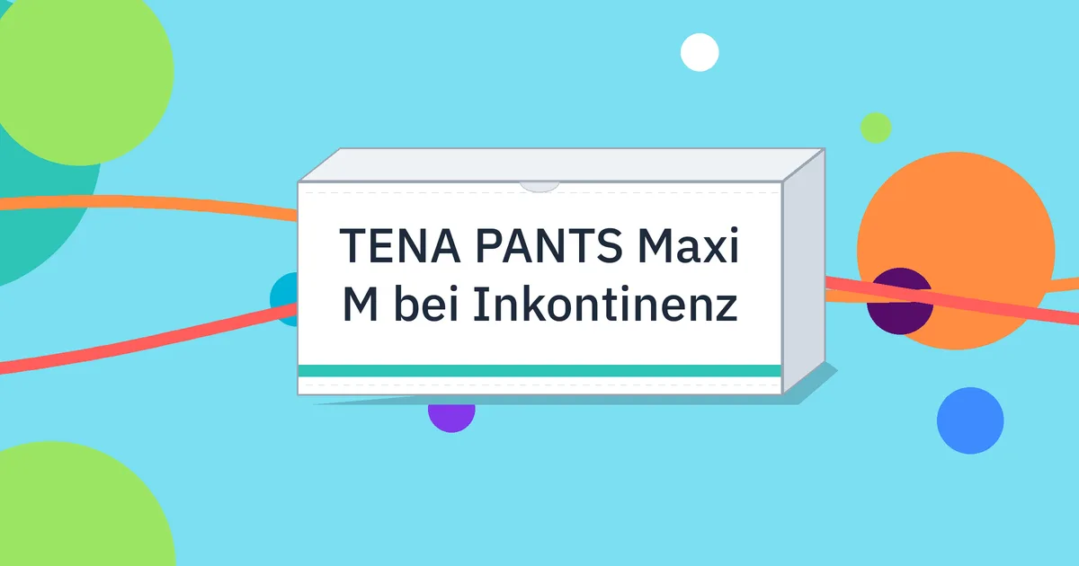 Symbolbild: Packung mit der Aufschrift TENA PANTS Maxi M bei Inkontinenz (PZN 15822162) – Verfügbarkeit und Bezug in Apotheken in Frankfurt am Main