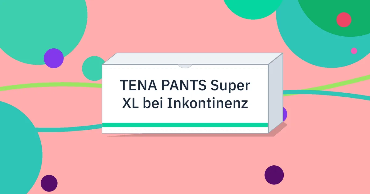 Symbolbild: Packung mit der Aufschrift TENA PANTS Super XL bei Inkontinenz (PZN 15822297) – Verfügbarkeit und Bezug in Apotheken in Frankfurt am Main