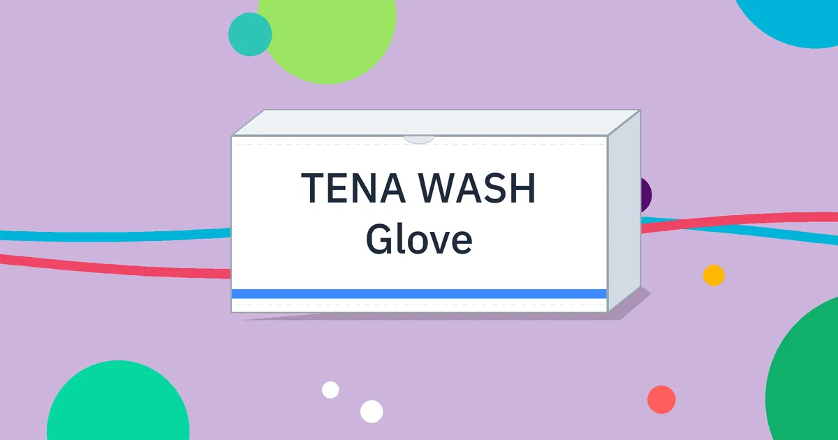 Symbolbild: Packung mit der Aufschrift TENA WASH Glove (PZN 04941981) – Verfügbarkeit und Bezug in Apotheken in Frankfurt am Main