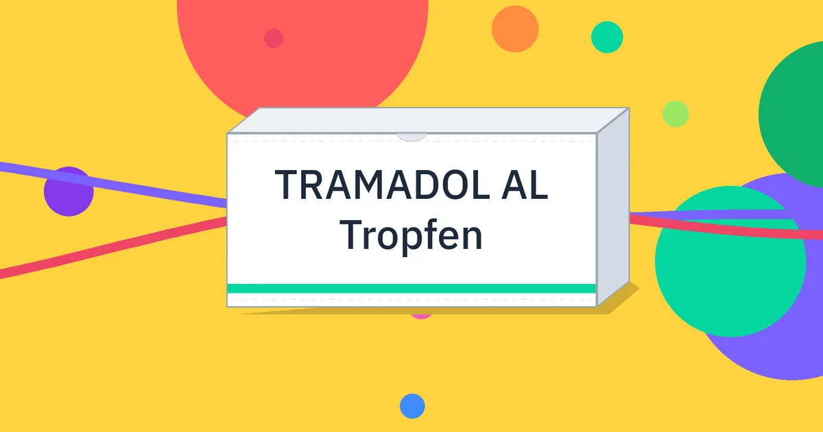 Symbolbild: Packung mit der Aufschrift TRAMADOL AL Tropfen (PZN 07493187) – Verfügbarkeit und Bezug in Apotheken in Frankfurt am Main