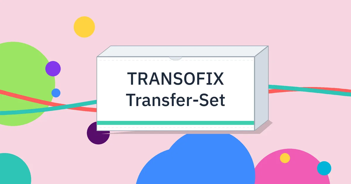 Symbolbild: Packung mit der Aufschrift TRANSOFIX Transfer-Set (PZN 19149963) – Verfügbarkeit und Bezug in Apotheken in Frankfurt am Main