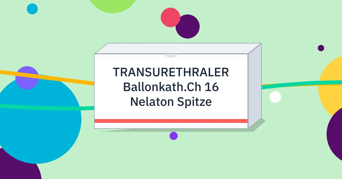 Symbolbild: Packung mit der Aufschrift TRANSURETHRALER Ballonkath.Ch 16 Nelaton Spitze (PZN 09061285) – Verfügbarkeit und Bezug in Apotheken in Frankfurt am Main