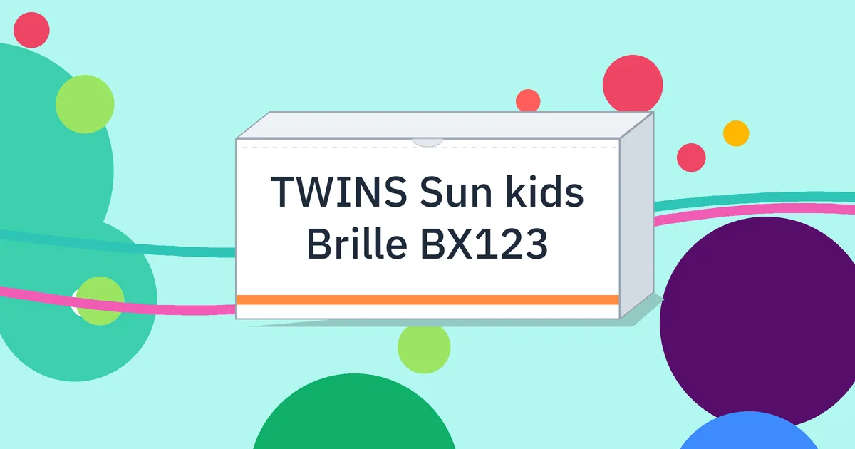 Symbolbild: Packung mit der Aufschrift TWINS Sun kids Brille BX123 (PZN 13344741) – Verfügbarkeit und Bezug in Apotheken in Frankfurt am Main