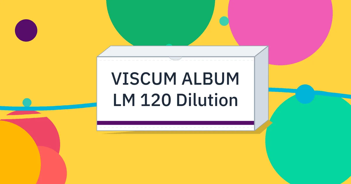 Symbolbild: Packung mit der Aufschrift VISCUM ALBUM LM 120 Dilution (PZN 13278429) – Verfügbarkeit und Bezug in Apotheken in Frankfurt am Main
