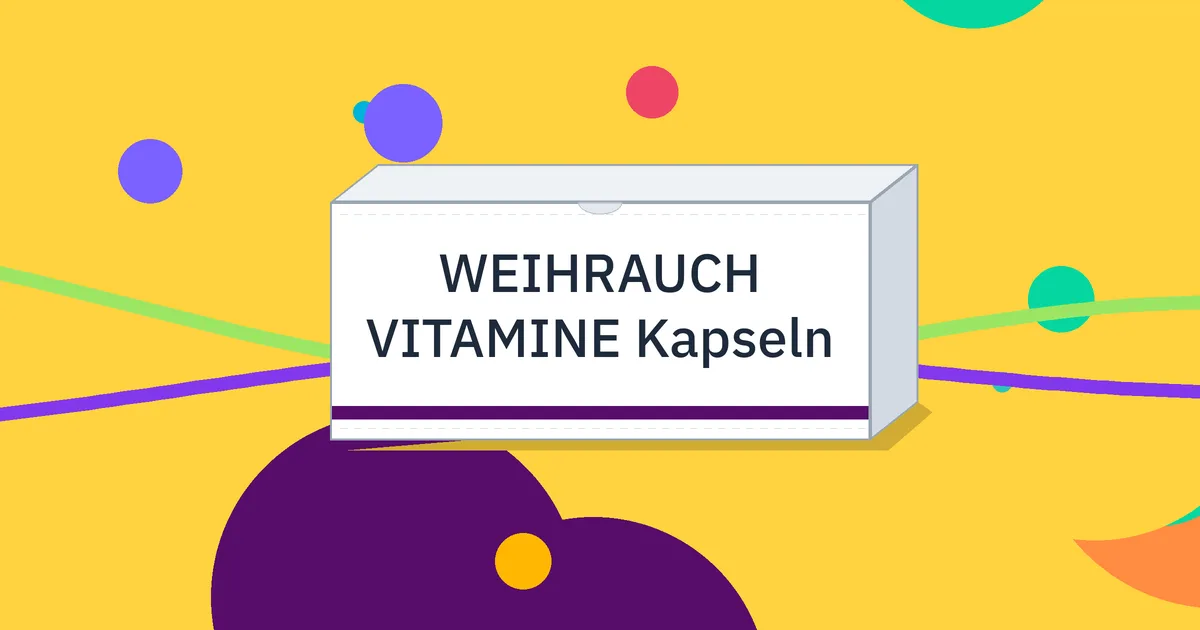 Symbolbild: Packung mit der Aufschrift WEIHRAUCH VITAMINE Kapseln (PZN 07677763) – Verfügbarkeit und Bezug in Apotheken in Frankfurt am Main