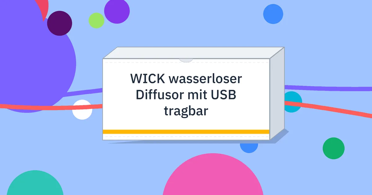 Symbolbild: Packung mit der Aufschrift WICK wasserloser Diffusor mit USB tragbar (PZN 14285957) – Verfügbarkeit und Bezug in Apotheken in Frankfurt am Main