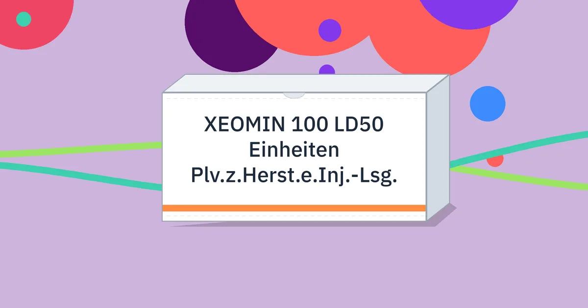 Symbolbild: Packung mit der Aufschrift XEOMIN 100 LD50 Einheiten Plv.z.Herst.e.Inj.-Lsg. (PZN 17976975) – Verfügbarkeit und Bezug in Apotheken in Frankfurt am Main