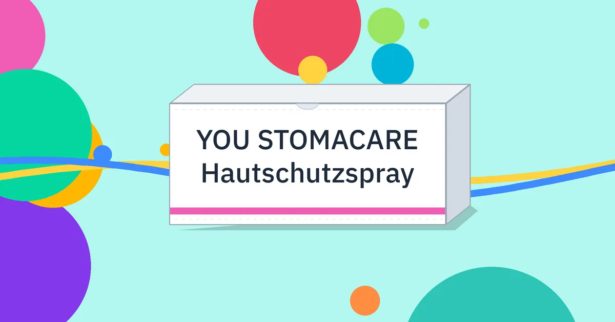 Symbolbild: Packung mit der Aufschrift YOU STOMACARE Hautschutzspray (PZN 17894384) – Verfügbarkeit und Bezug in Apotheken in Frankfurt am Main