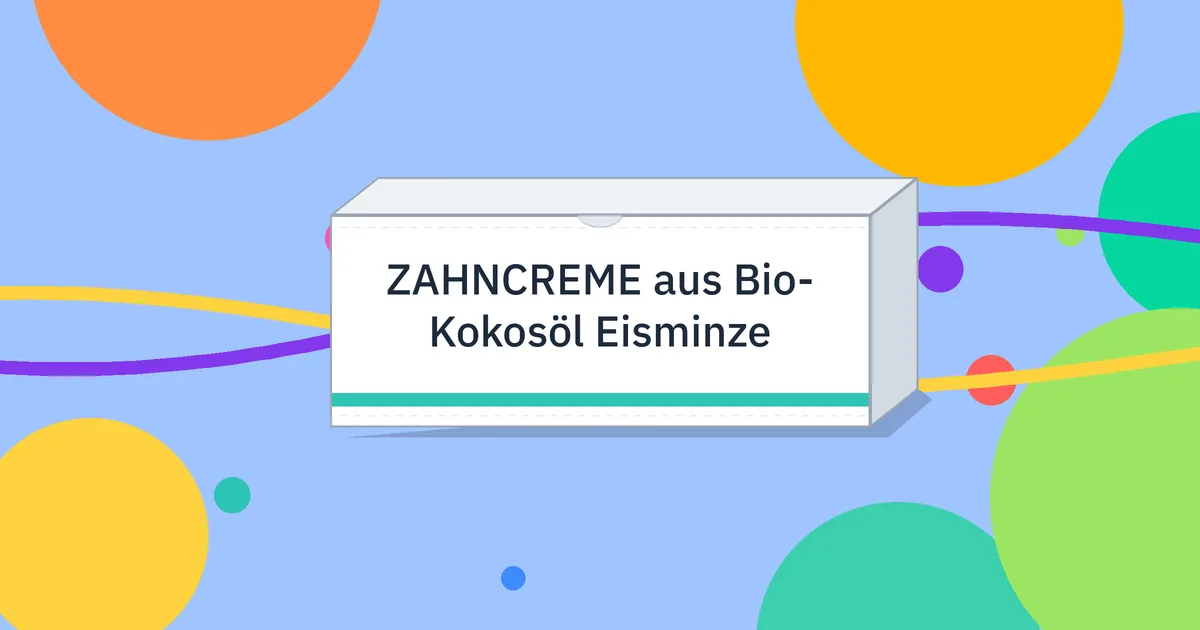 Symbolbild: Packung mit der Aufschrift ZAHNCREME aus Bio-Kokosöl Eisminze (PZN 16829924) – Verfügbarkeit und Bezug in Apotheken in Frankfurt am Main
