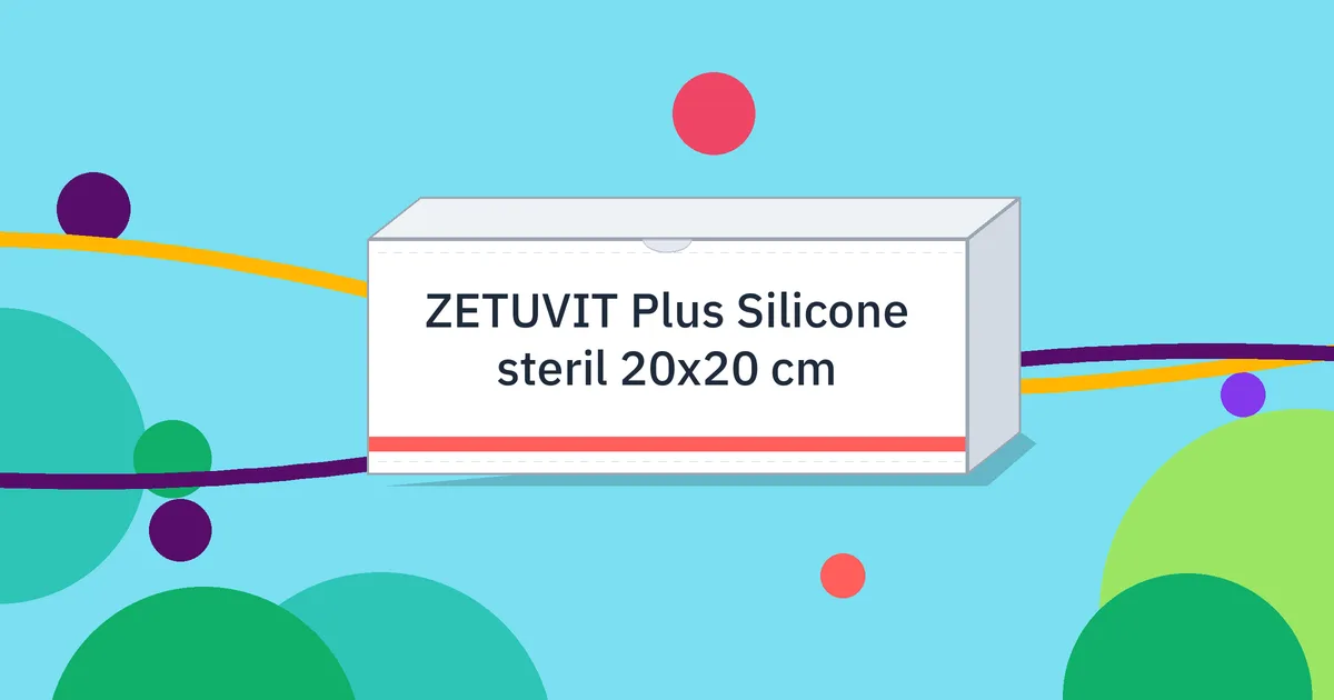 Symbolbild: Packung mit der Aufschrift ZETUVIT Plus Silicone steril 20x20 cm (PZN 19669272) – Verfügbarkeit und Bezug in Apotheken in Frankfurt am Main
