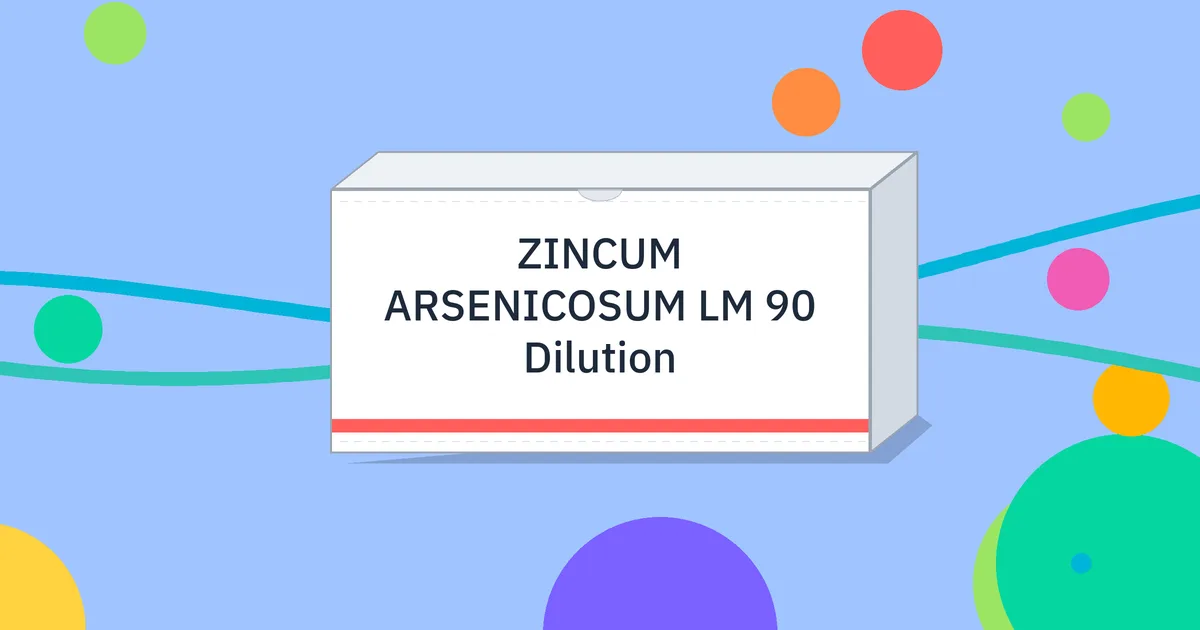 Symbolbild: Packung mit der Aufschrift ZINCUM ARSENICOSUM LM 90 Dilution (PZN 13291097) – Verfügbarkeit und Bezug in Apotheken in Frankfurt am Main