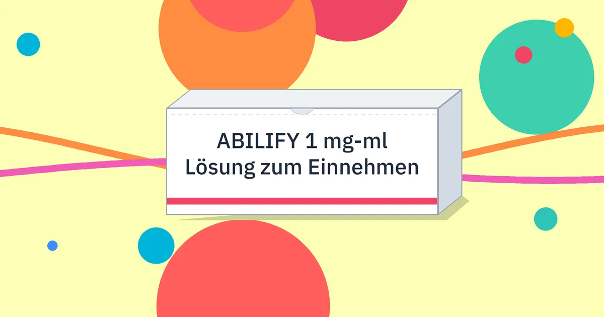 Symbolbild: Packung mit der Aufschrift ABILIFY 1 mg-ml Lösung zum Einnehmen (PZN 12450665) – Verfügbarkeit und Bezug in Apotheken in Frankfurt am Main